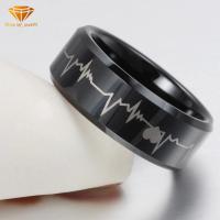 China Tungsten Gold Ring ECG Couple Ring Ins Niche Ring Men Domineering Wedding Ring for Men Tst8132 for sale