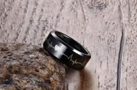 China Tungsten Gold Ring ECG Couple Ring Ins Niche Ring Men Domineering Wedding Ring for Men Tst8132 for sale
