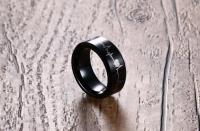 China Tungsten Gold Ring ECG Couple Ring Ins Niche Ring Men Domineering Wedding Ring for Men Tst8132 for sale