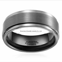 China Wholesale Tungsten IP Gold Ring Jewelry Tungsten Ring for Men and Women Tst4228 for sale