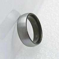 China Top Quality Jewelry Tungsten Matte Ring Tungsten Gold IP Black Ring Jewelry Plated Tst4181 for sale