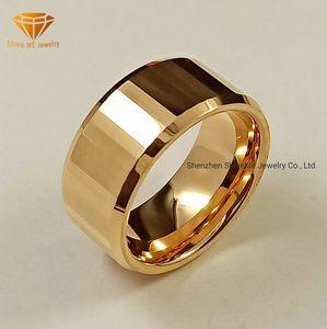 China Fashion Jewelry Top Quality 10mm Width Rose Gold Tungsten Carbide Rings Tst2921 for sale