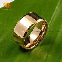 China Fashion Jewelry Top Quality 10mm Width Rose Gold Tungsten Carbide Rings Tst2921 for sale
