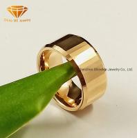 China Fashion Jewelry Top Quality 10mm Width Rose Gold Tungsten Carbide Rings Tst2921 for sale