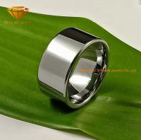 China High Quality Body Jewelry Tungsten Rings Silver Jewelry 12mm Width Polished Tungsten Carbide Ring Tst2920 for sale