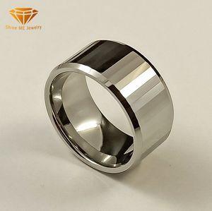 China Factory Wholesale Fashion Jewelry Silver Jewelry Stainless Steel Top Quality 12mm Width Tungsten Ring for Men Tst2919 for sale