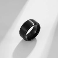 China 6, 8, 10mm Tungsten Plated Black Matte Men's Ring Tsr017 for sale