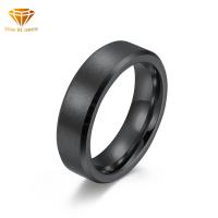 China (in stock) Black Matte Sand Tungsten Steel Ring 6 8 10mm Simple Tungsten Gold Ring Jewelry Tsr028 for sale