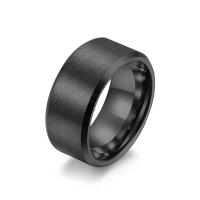 China (in stock) Black Matte Sand Tungsten Steel Ring 6 8 10mm Simple Tungsten Gold Ring Jewelry Tsr028 for sale