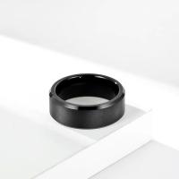 China (in stock) Black Matte Sand Tungsten Steel Ring 6 8 10mm Simple Tungsten Gold Ring Jewelry Tsr028 for sale