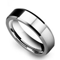 China High Quality Carbon Fiber Polished Tungsten Rings for Men and Women Wedding Ring Korean Simple Frosted Ring Tst2876 for sale
