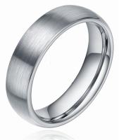 China High Quality Carbon Fiber Polished Tungsten Rings for Men and Women Wedding Ring Korean Simple Frosted Ring Tst2876 for sale