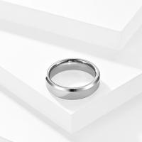 China in Stock 6mm Double Beveled Tungsten Steel Smooth Ring 8mm Tungsten Gold Anti Scratch Simple Men's Ring Tsr006 for sale