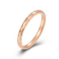 China Simple Diamond Cut Tungsten Steel Ring Neutral Fashion Wear Plain Ring Tungsten Gold Jewelry Tstr041 for sale