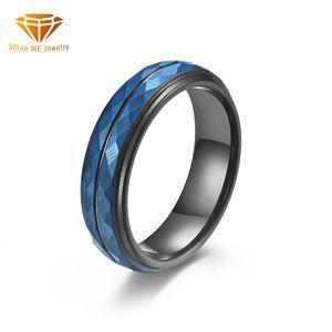 China Diamond Turtle Face Black Interstone Double Color Tungsten Steel Ring Super Hard Tungsten Gold New Style Temperament Literary Men's Ring Tstr007 for sale