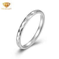 China Simple Diamond Cut Tungsten Steel Ring Neutral and Fashionable Tungsten Gold Ring Jewelry Tsr041 for sale