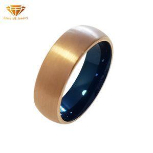 China Fashion Ring Jewelry Single Luxury PVD Rose Gold Ring Tungsten Ring Tst2850 for sale
