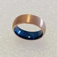 China Fashion Ring Jewelry Single Luxury PVD Rose Gold Ring Tungsten Ring Tst2850 for sale