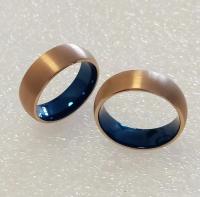 China Fashion Ring Jewelry Single Luxury PVD Rose Gold Ring Tungsten Ring Tst2850 for sale