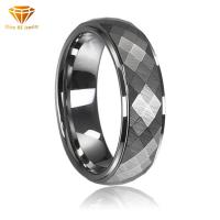China Body Jewelry Fashion Cutting Faceted Tungsten Carbide Fashion Ring Factory Wholesale Tst2837 for sale