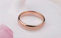 China Couple Ring Gold Men and Women Ring IP18K Rose Gold Ring Korean Version Factory Wholesale Tst2834 for sale