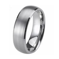 China Tungsten Ring Jewelry Sand Curved Simple Tungsten Steel Wedding Rings Tst2870 for sale