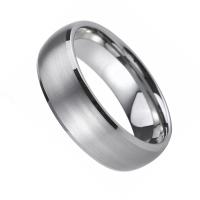 China Tungsten Ring Jewelry Sand Curved Simple Tungsten Steel Wedding Rings Tst2870 for sale