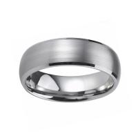 China Tungsten Ring Jewelry Sand Curved Simple Tungsten Steel Wedding Rings Tst2870 for sale