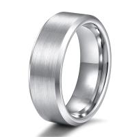 China Wholesale Popular Jewelry Manufacturers Plain Ring Brushed Tungsten Steel Ring for Men and Wome Tst2871 for sale