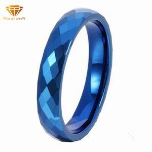 China 4mm Tungsten Steel Diamond Cut Face Ring with Tungsten Carbide Wedding Ring Couple Jewelry Tstbl13 for sale