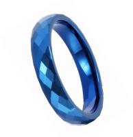 China 4mm Tungsten Steel Diamond Cut Face Ring with Tungsten Carbide Wedding Ring Couple Jewelry Tstbl13 for sale