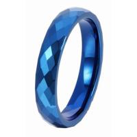 China 4mm Tungsten Steel Diamond Cut Face Ring with Tungsten Carbide Wedding Ring Couple Jewelry Tstbl13 for sale