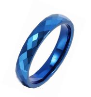 China 4mm Tungsten Steel Diamond Cut Face Ring with Tungsten Carbide Wedding Ring Couple Jewelry Tstbl13 for sale