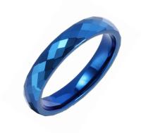 China 4mm Tungsten Steel Diamond Cut Face Ring with Tungsten Carbide Wedding Ring Couple Jewelry Tstbl13 for sale
