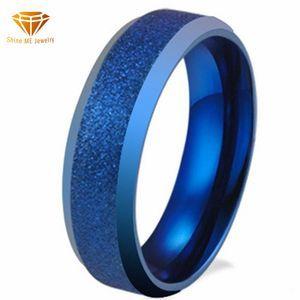 China Fashion Jewelry High Quality Mattle IP Blue Tungsten Ring (TSTBL09) for sale