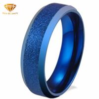 China Fashion Jewelry High Quality Mattle IP Blue Tungsten Ring (TSTBL09) for sale