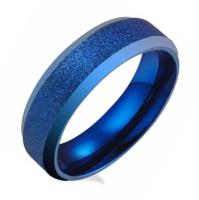 China Fashion Jewelry High Quality Mattle IP Blue Tungsten Ring (TSTBL09) for sale