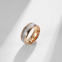 China 4, 6, 8 mm Inside and Outside Curved Tungsten Steel Rings for Men and Women Rose Gold Plated Jewelry Tsr014 for sale