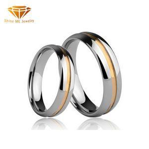 China High Quality Jewelry Tungsten Ring Titanium Ring Fashion IP Rose Gold Couple Ring Tst2835 for sale