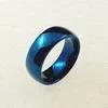 China Fashion Ring Jewelry Polished IP Blue Tungsten Wedding Ring (TSTBL19) for sale