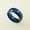 China Fashion Ring Jewelry Polished IP Blue Tungsten Wedding Ring (TSTBL19) for sale