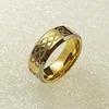 China Fashion Ring Jewelry High Quality IP Gold Plating Laser Tungsten Ring for Men (TSTG003) for sale