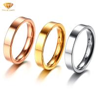 China Jewelry in Stock Wholesale Men and Women Simple Smooth Ring Ring Stainless Steel Jewelry Titanium Steel Ring SSR359 for sale