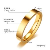 China Jewelry in Stock Wholesale Men and Women Simple Smooth Ring Ring Stainless Steel Jewelry Titanium Steel Ring SSR359 for sale