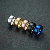China Ring Jewelry Stainless Steel Smooth Plain Simple Ring Customized Logo Titanium Steel Ring for Men SSR427 for sale