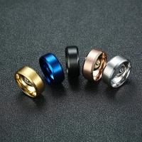 China Ring Jewelry Stainless Steel Smooth Plain Simple Ring Customized Logo Titanium Steel Ring for Men SSR427 for sale
