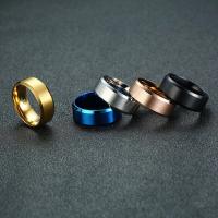 China Ring Jewelry Stainless Steel Smooth Plain Simple Ring Customized Logo Titanium Steel Ring for Men SSR427 for sale