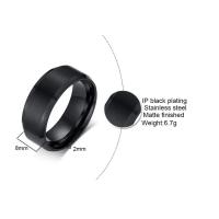 China Ring Jewelry Stainless Steel Smooth Plain Simple Ring Customized Logo Titanium Steel Ring for Men SSR427 for sale