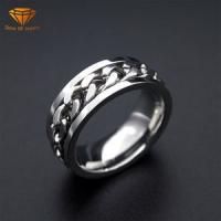 China Mxj Net Red Beer Bottle Cap Artifact Ring Female Ins Tide Male Can Turn Chain Rotation Couple Transfer Ring SSR2617 for sale