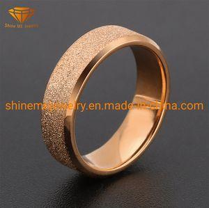 China New Titanium Stainless Steel Matte Ring Rose Gold Ring 2mm 6mm Stainless Steel Finger Rings SSR2059 for sale